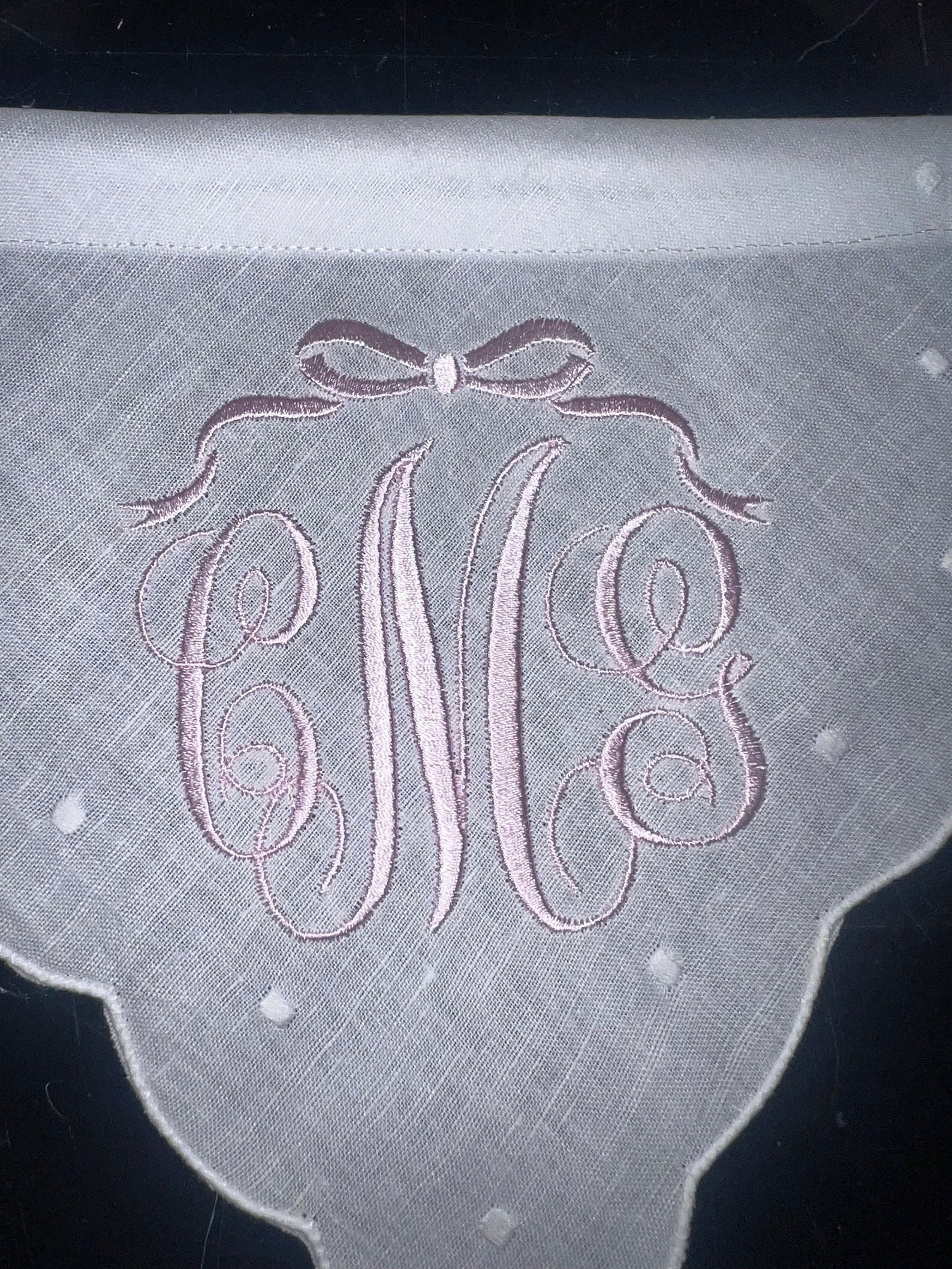 Embroider Monogram Banner-wall Banner First Birthday-monogram Hat and ...