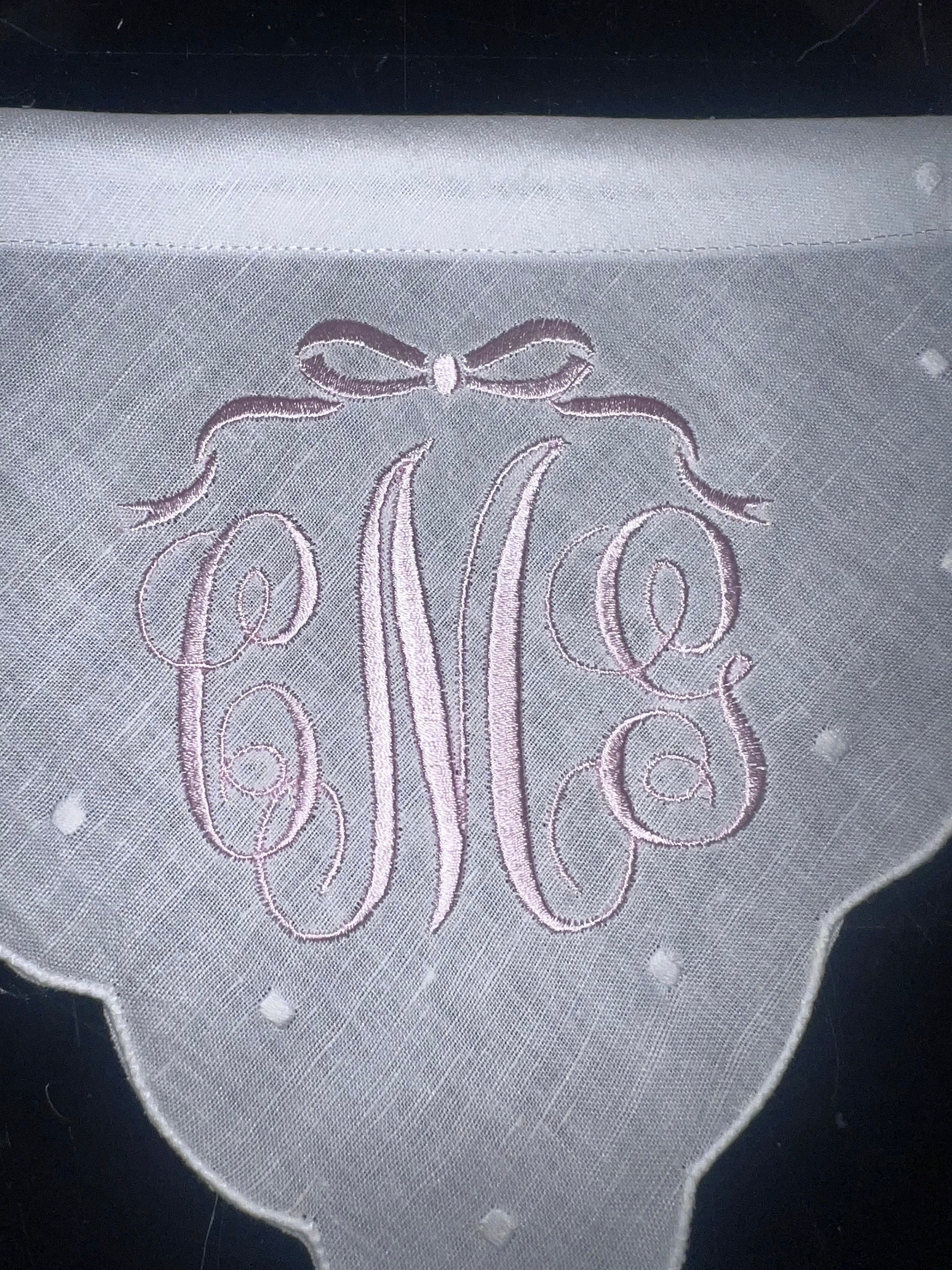 Embroider Monogram Banner-wall Banner First Birthday-monogram Hat and ...