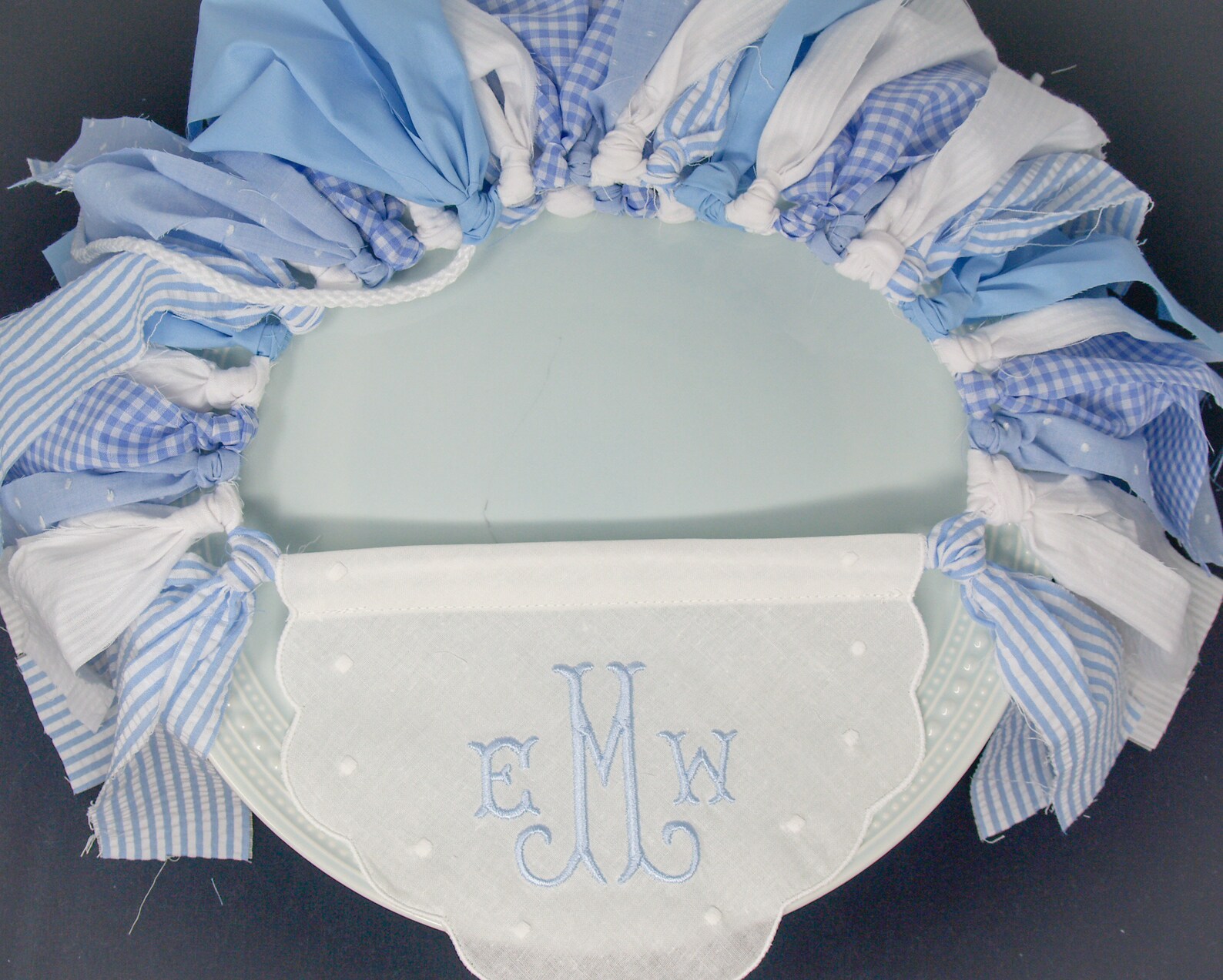 Embroider Monogram Banner-wall Banner First Birthday-monogram - Etsy