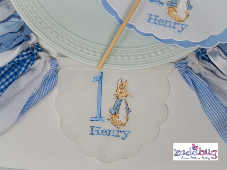 Personalized Embroidered Peter Rabbit Highchair - Etsy