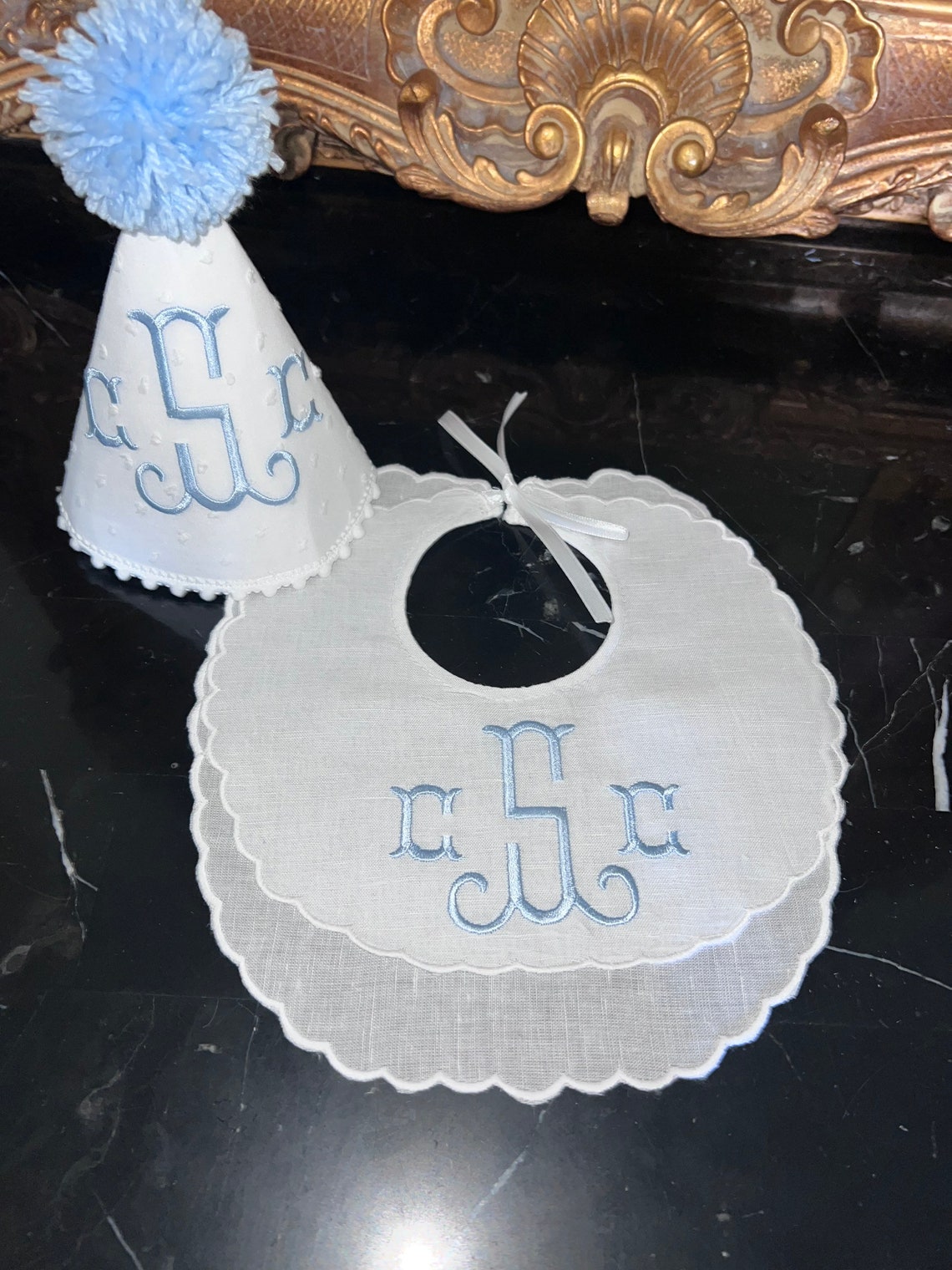 Embroidered Monogram Banner-wall Banner for First - Etsy