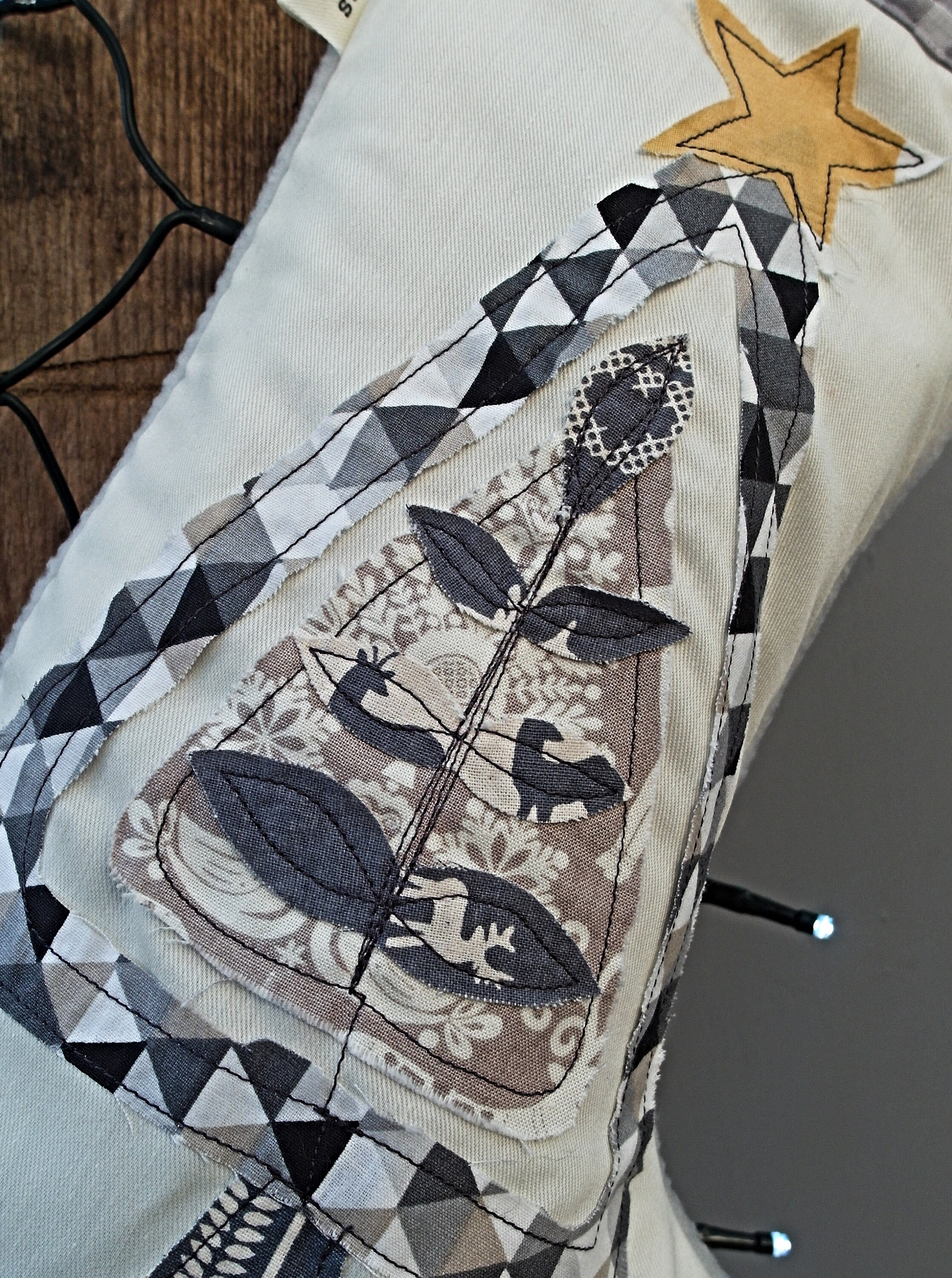 Personalized Grey Gray Christmas Stocking.genuine Handmade - Etsy UK