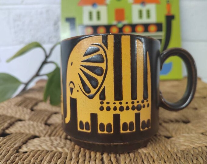 Vintage 70's Royal Alma "elephant" Mug - Etsy