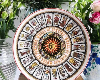1970s Vintage Wedgwood Limited Edition Wheel of Fortune Tarot Plate ...