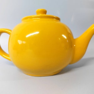 Vintage 90's Happy Face Yellow Teapot - Etsy