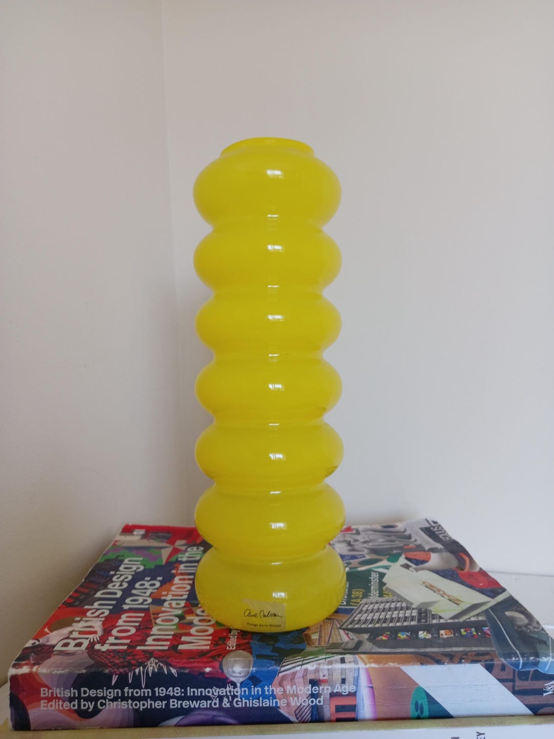 90's IKEA Yellow Solstrale Glass Vase by Anne Nilsson - Etsy