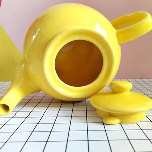 Vintage 90's Happy Face Yellow Teapot - Etsy