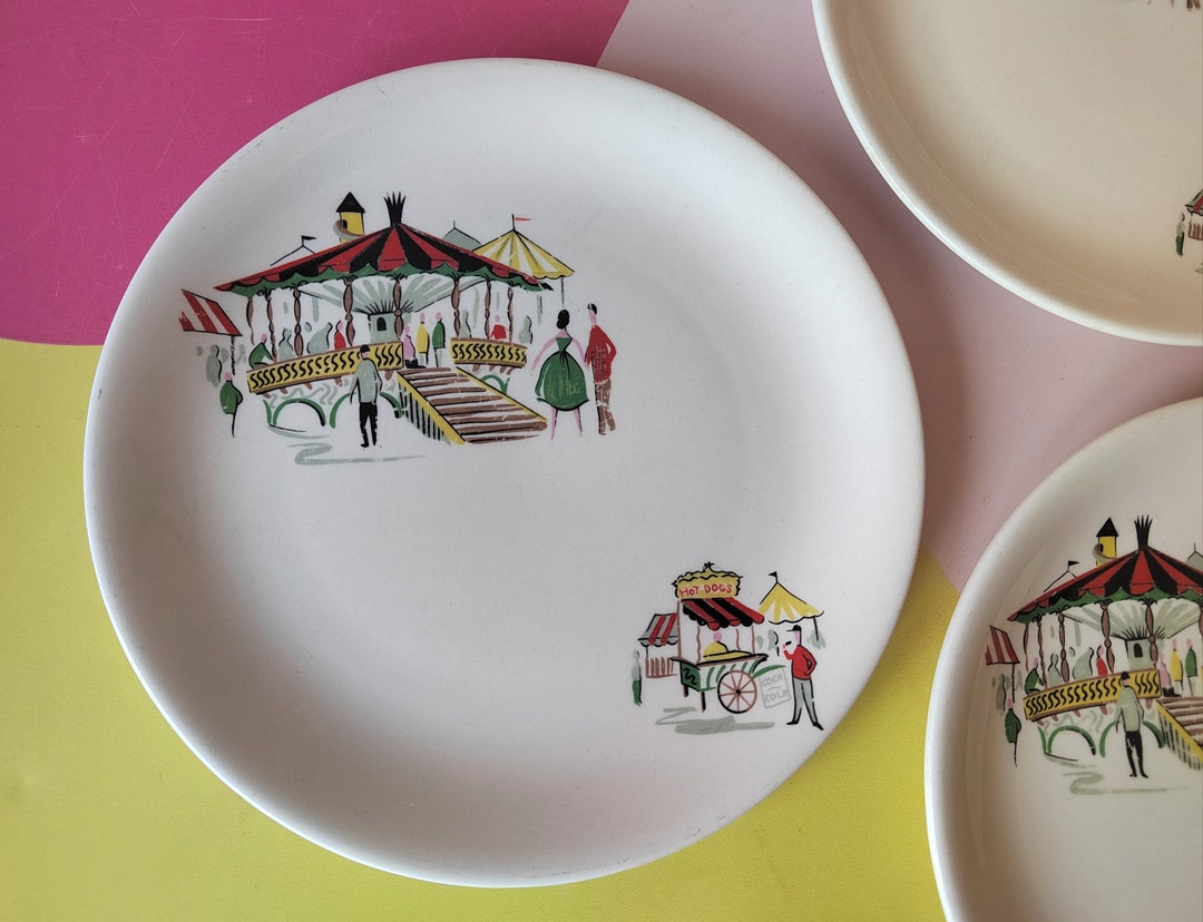 Rare 1950's Meakin Carousel Small Plate / Listing for One - Etsy