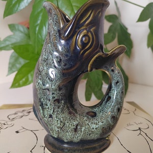 Authentic Vintage Fosters Pottery Small Sized Gurgle/ Guggle/ Glug Fish ...