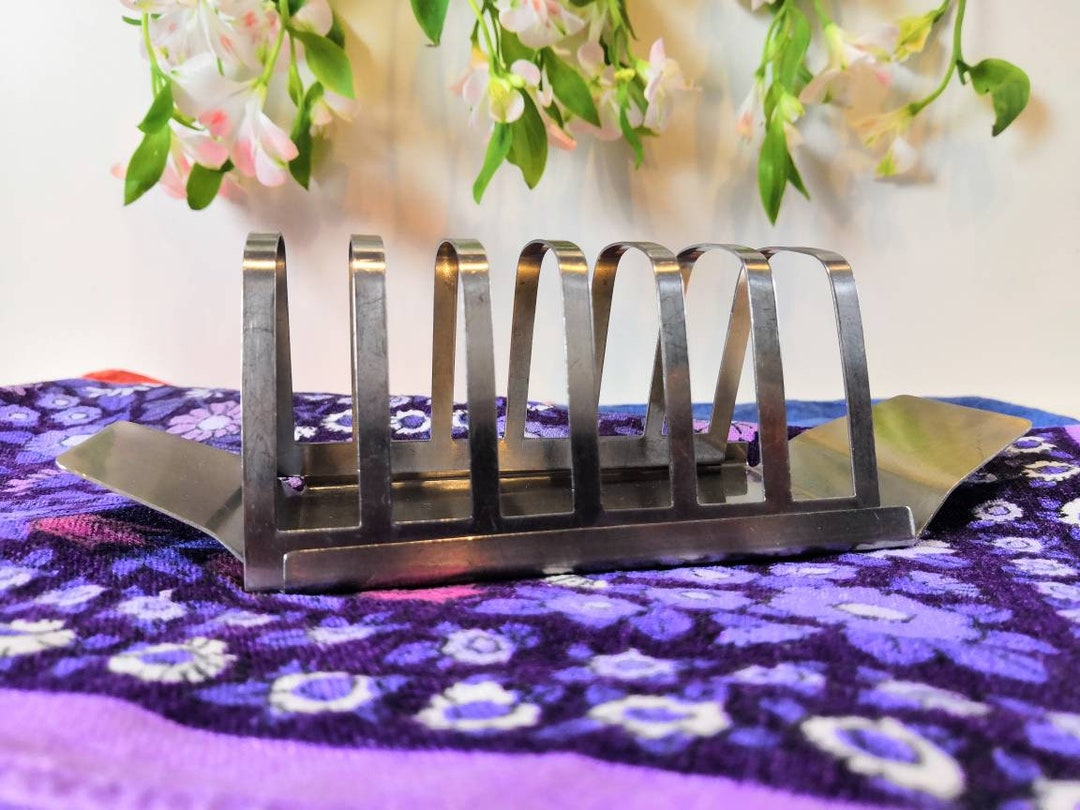 Stainless Steel Vintage Toast Rack - Etsy