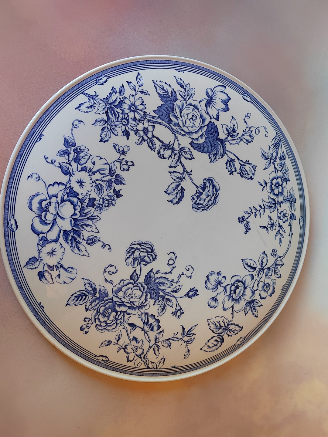 Vintage Spode Clifton Cake Plate - Etsy