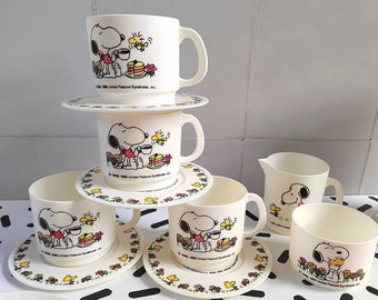 Snoopy Tea Set - Etsy UK