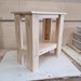 Wood Farmhouse End Table Kit | Easy to Assemble | Unfinished Accent ...