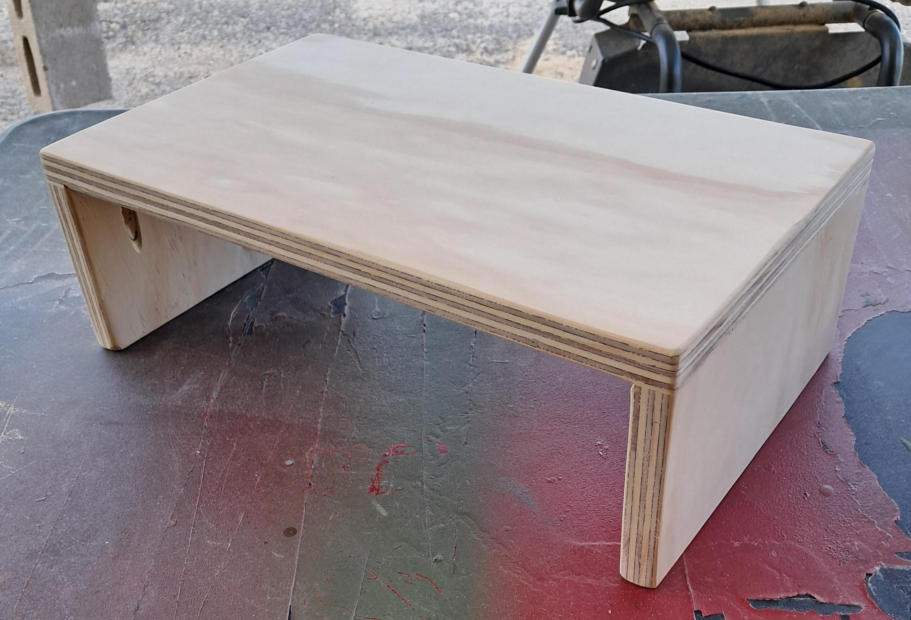 Wooden Monitor Stand | Wood Computer Desk Riser | Game Console Riser ...