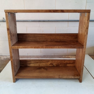 Small Pine Wood Bookcase Kit Wooden Bookshelf Kit Wood - Etsy