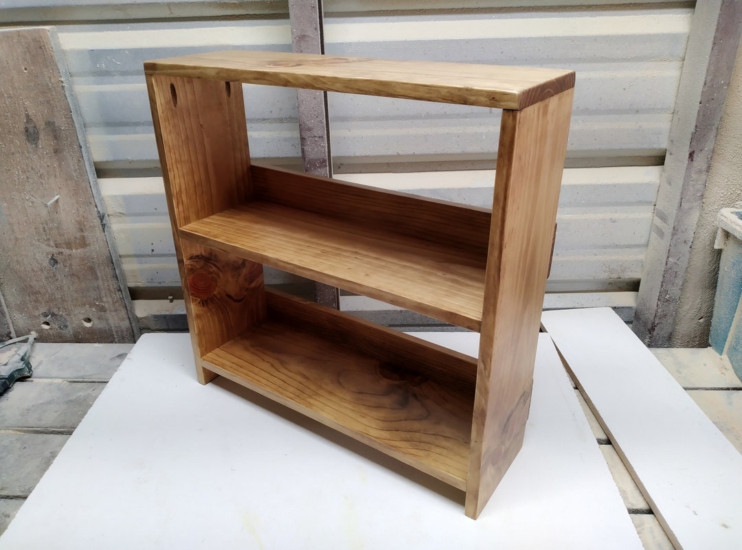 Small Pine Wood Bookcase | Bookshelf Ships Fully Built | 24" Wide X 24 ...