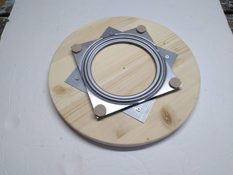 12 Inch Pine Wood Low Profile Lazy Susan Turntable | Wooden Lazy Susie ...