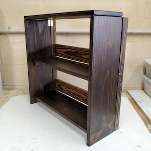 Solid Wood Folding Bookcase | Wooden Bookshelf That Folds | Shelf Unit ...