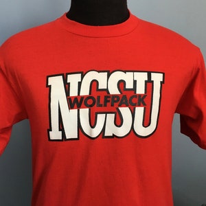 80s Vintage North Carolina State Wolfpack University NCSU Ncaa College ...