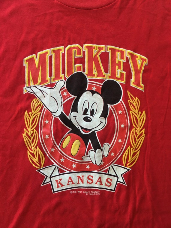 80s Vintage Mickey Mouse Kansas Walt Disney World Di… - Gem
