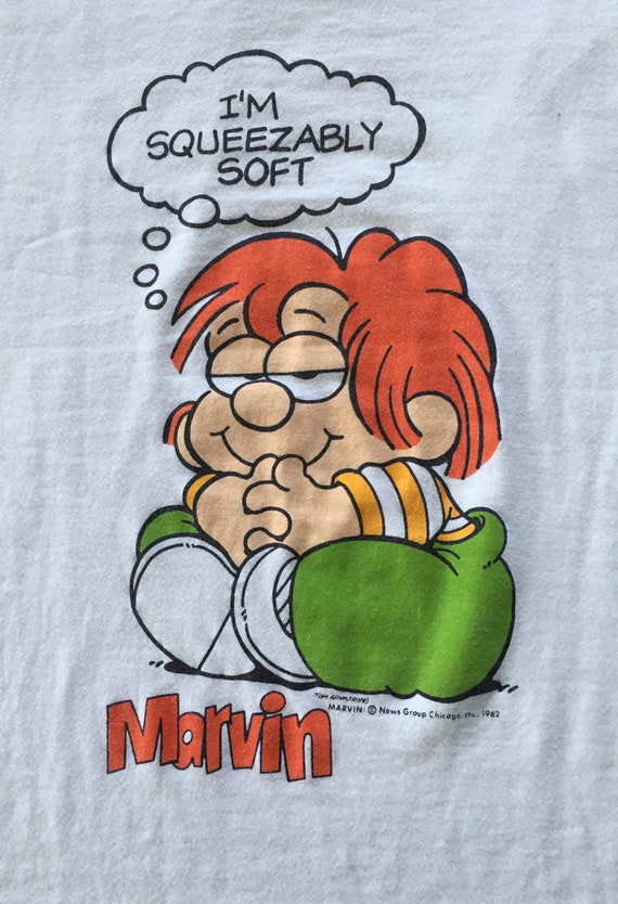 80s Vintage Marvin 1982 I'm Squeezably Soft Tom Armst… - Gem