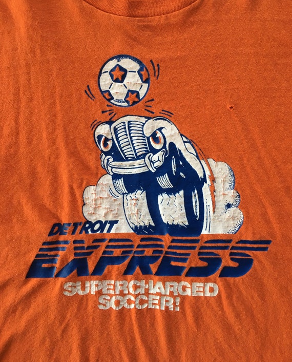 70s 80s Vintage Detroit Express Supercharged Soccer! … - Gem