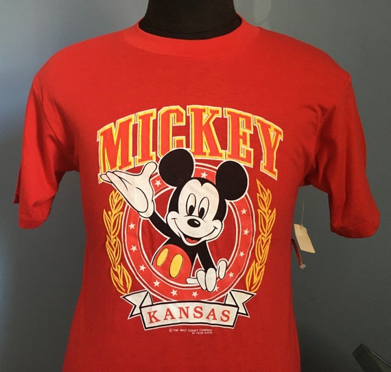 80s Vintage Mickey Mouse Kansas Walt Disney World Di… - Gem