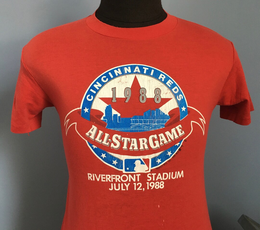 80s Vintage Cincinnati Reds 1988 All-star Game Riverfront Stadium July ...
