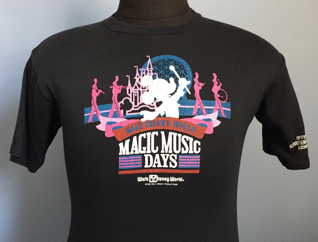 80s Vintage Walt Disney World Magic Music Days 1985 Mickey - Etsy