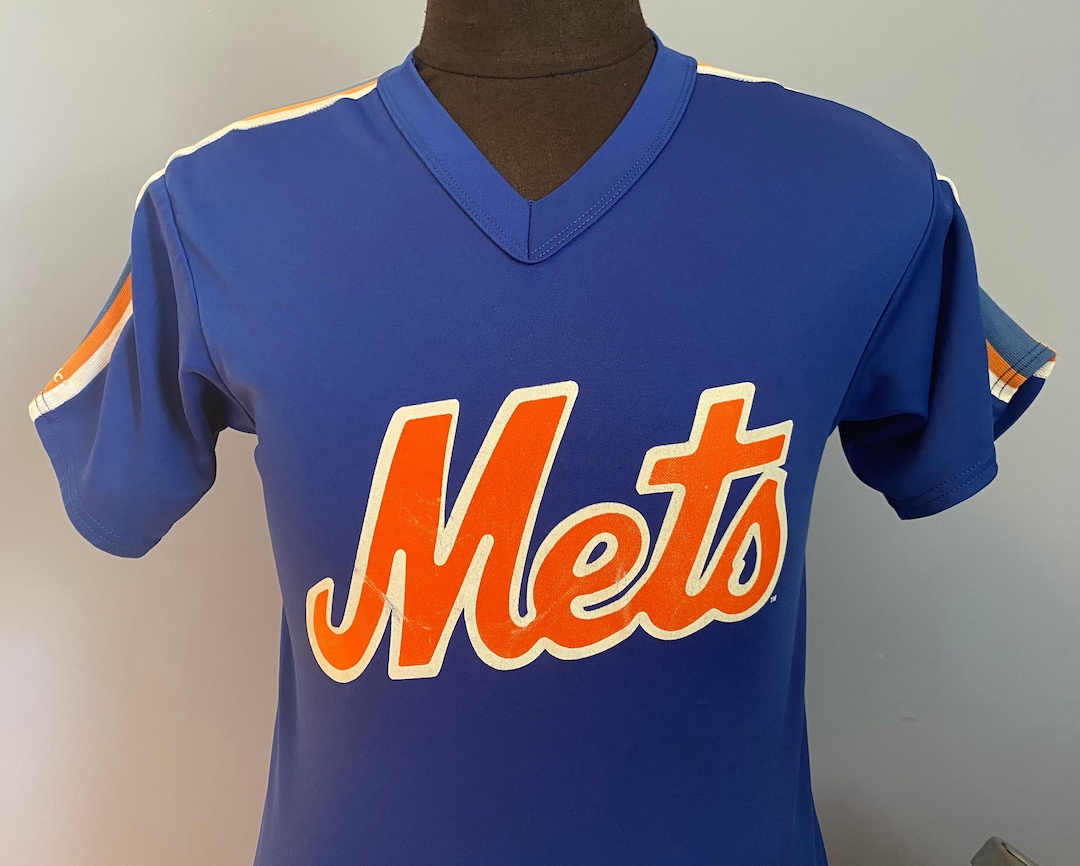 80s Vintage New York Mets 2 Mlb Baseball Majestic Jersey T-shirt SMALL ...