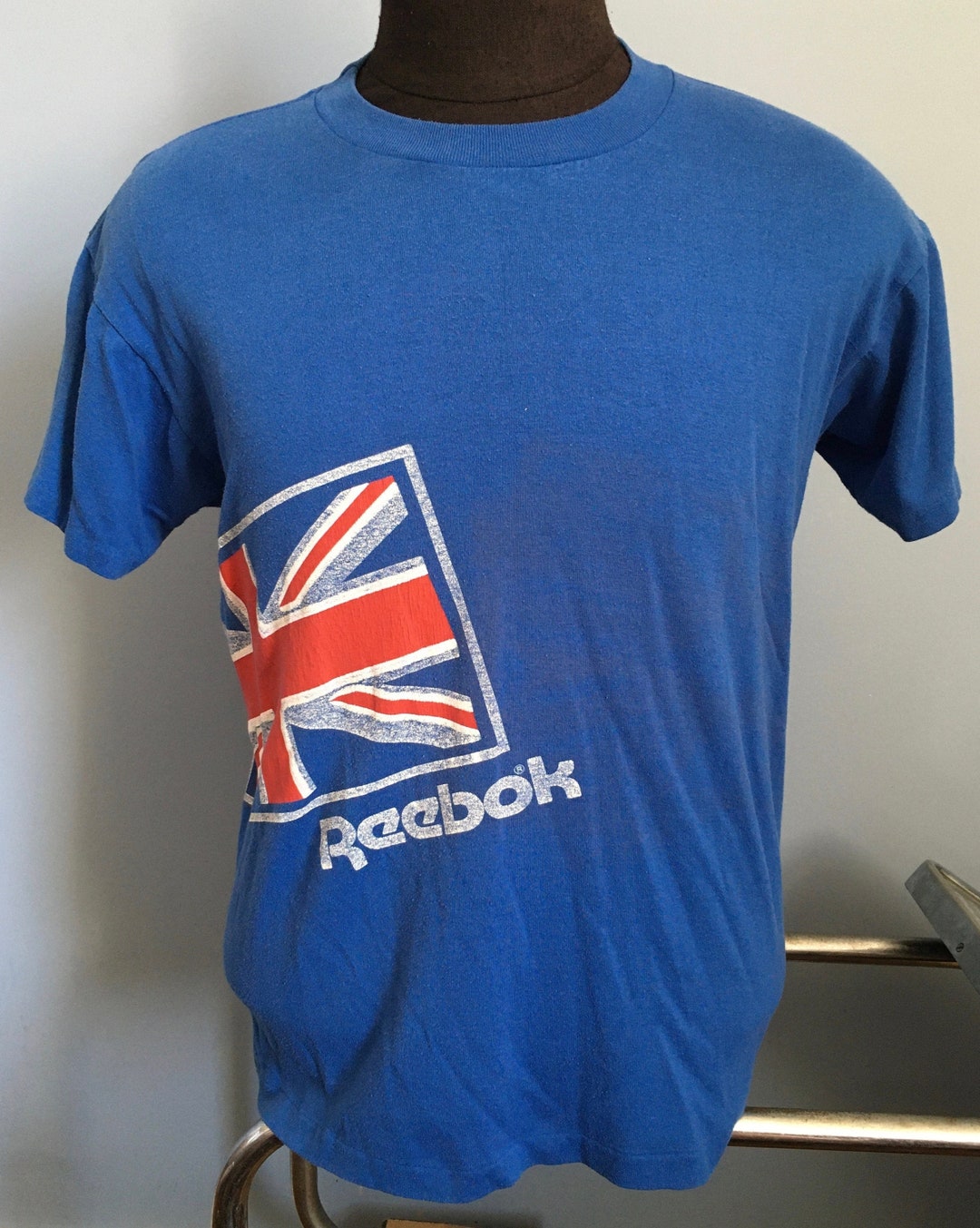 80s Vintage Reebok Union Jack Shoes Athletic Sports T-shirt - MEDIUM - Etsy