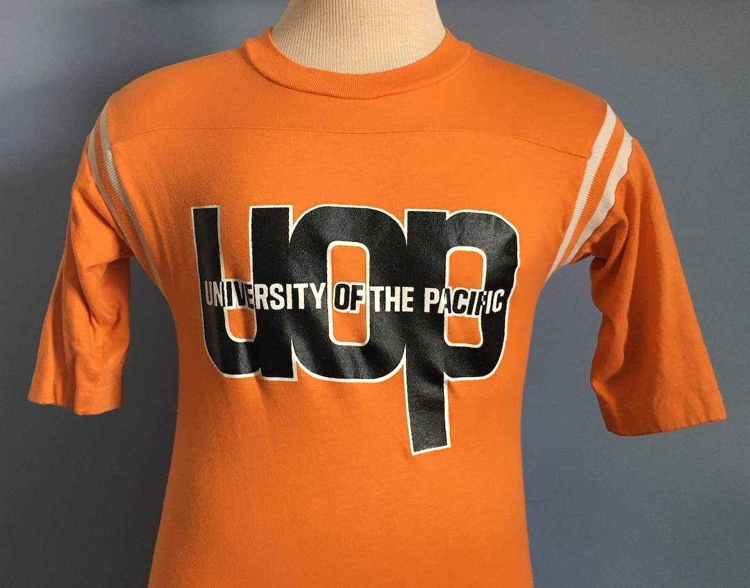 80s Vintage UOP University of the Pacific Tigers 81 1981 Ncaa College T ...