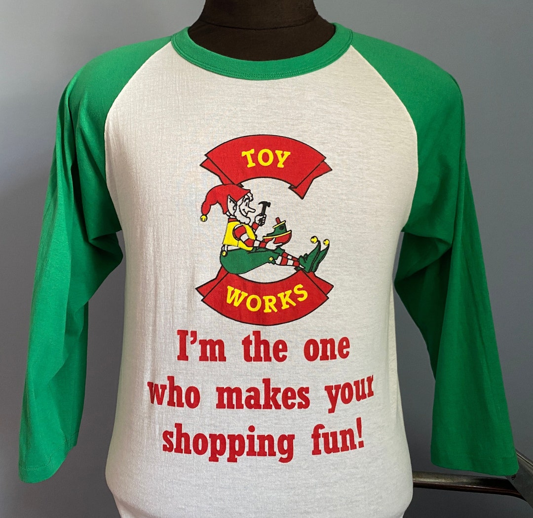 Vintage 80s Toy Works Raglan T-shirt: Toy Store - MEDIUM - Etsy