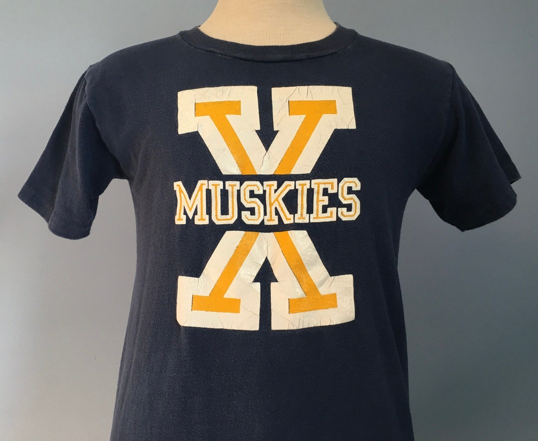 80s Vintage Xavier University Muskies Musketeers College Ncaa T-shirt ...
