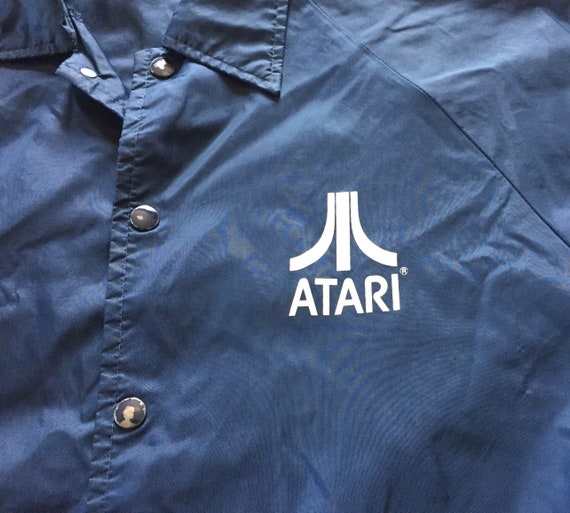 80s Vintage Atari video game windbreaker Jacket - LAR… - Gem