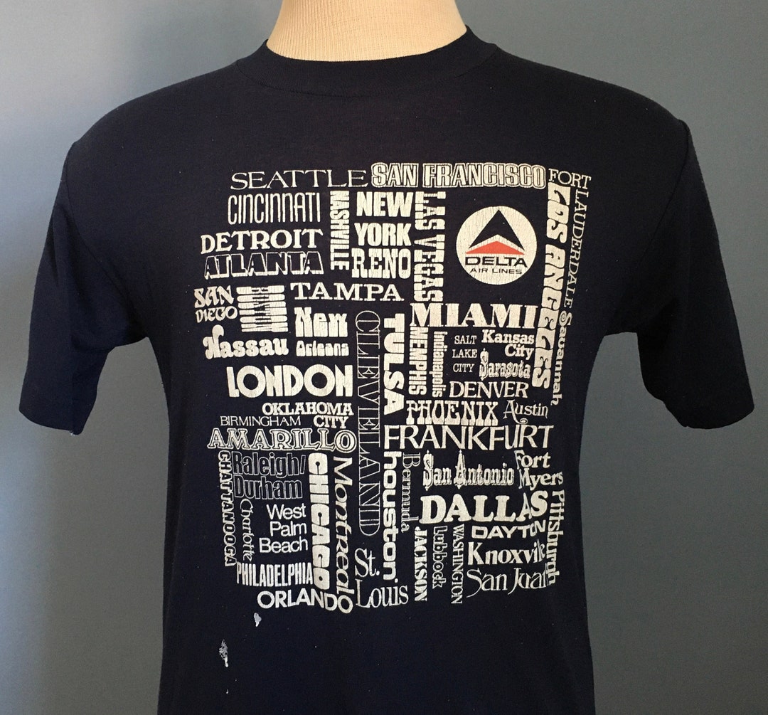 80s Vintage Delta Air Lines Airlines Airplane Plane Flight - Etsy