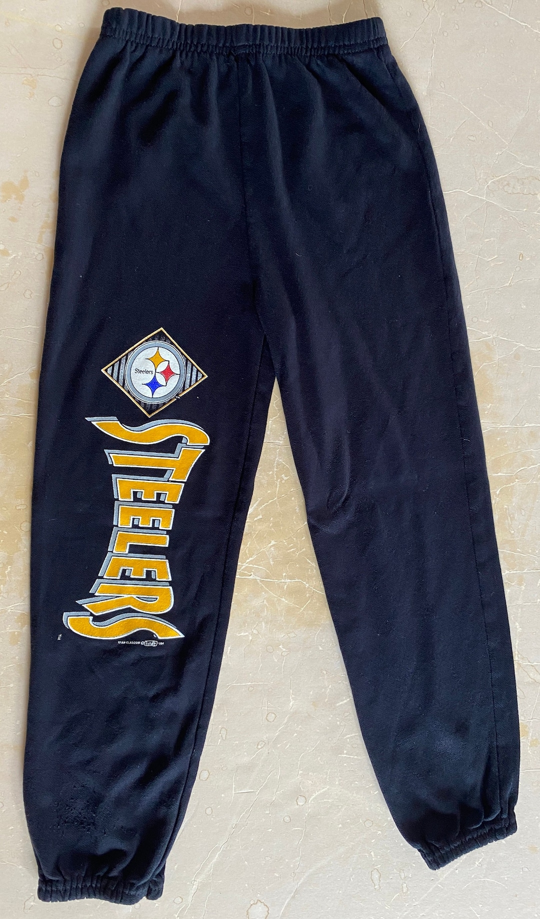 Vintage 90s Pittsburgh Steelers Sweatpants - YOUTH 7 - Etsy