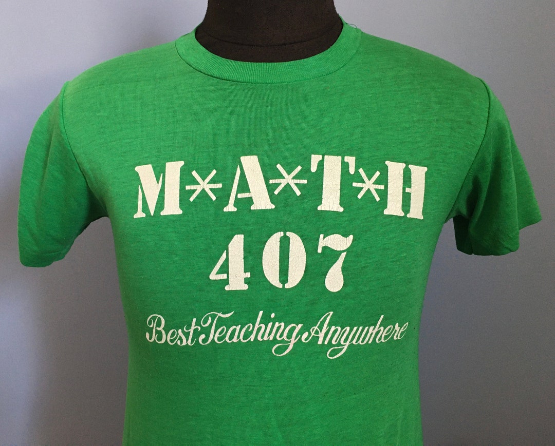 80s Vintage MATH 407 M*A*T*H Best Teaching Anywhere Longwood Math Dept ...