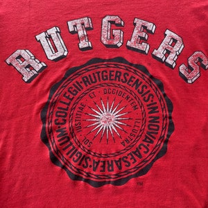 Vintage 80s Rutgers University Scarlet Knights T-shirt - SMALL - Etsy
