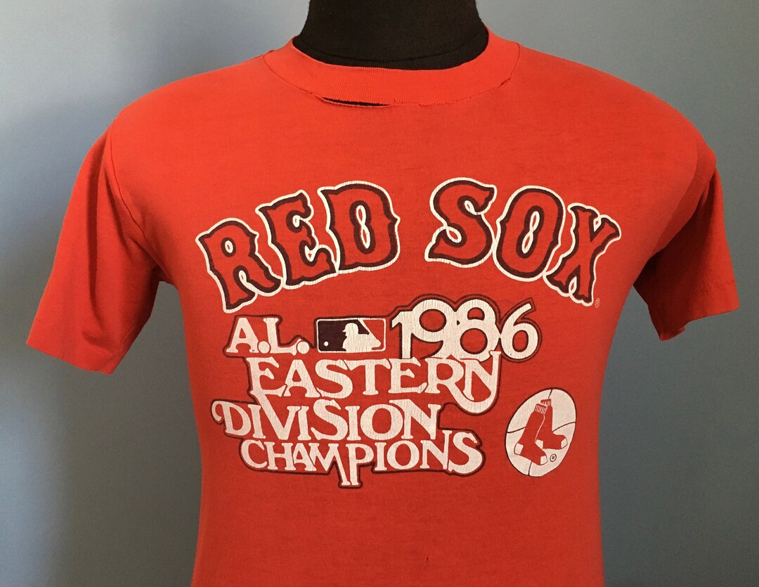 80s Vintage Boston Red Sox World Series 1986 Mlb Baseball T-shirt ...