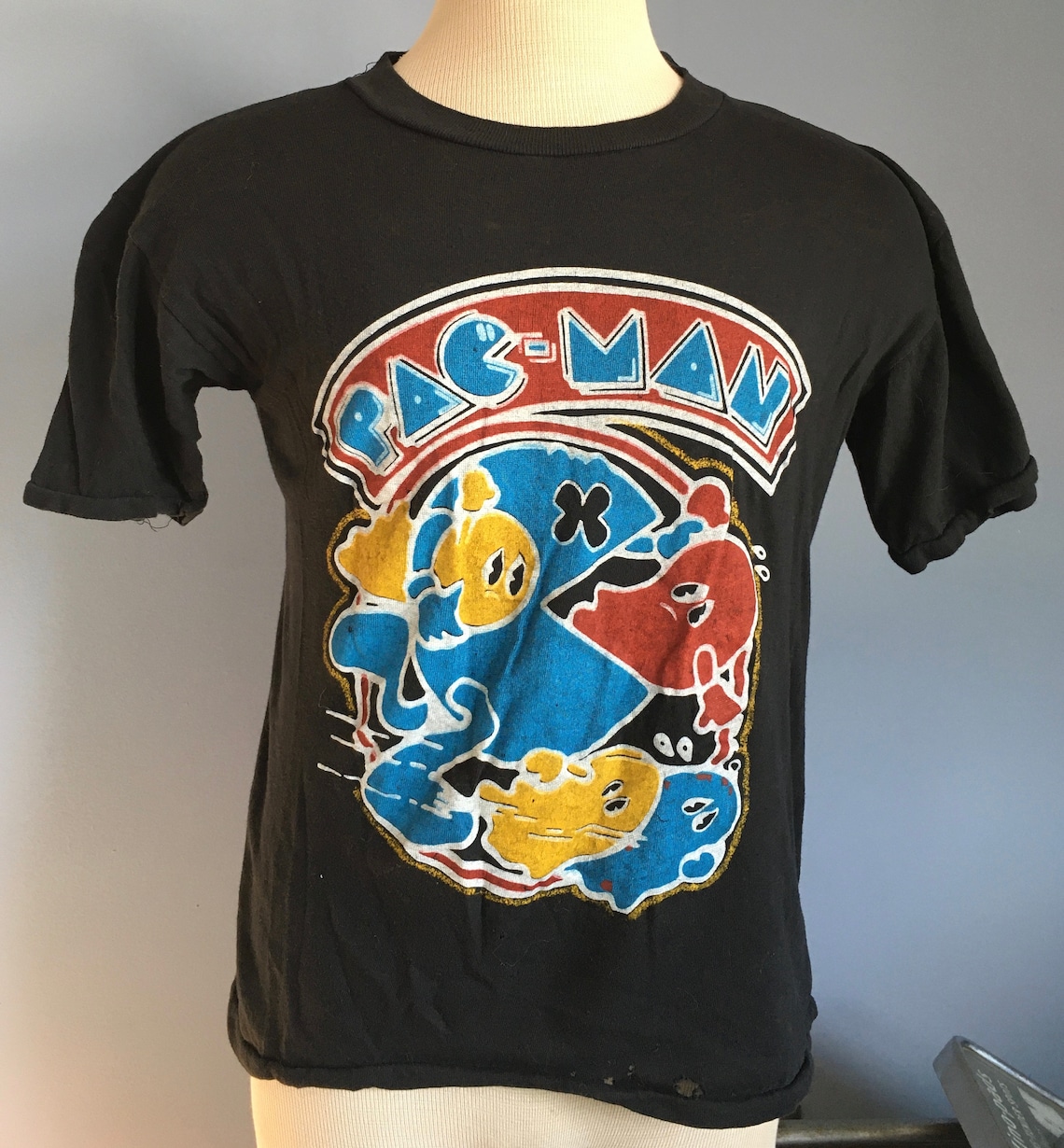 80s Vintage Pac-man Video Game Pacman Promo T-shirt XS - Etsy