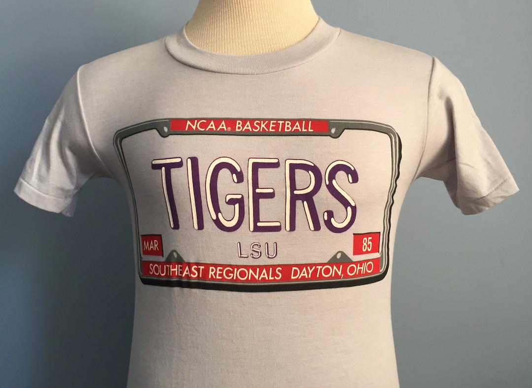 80s Vintage LSU Louisiana State University Tigers 1985 NCAA Tournament ...