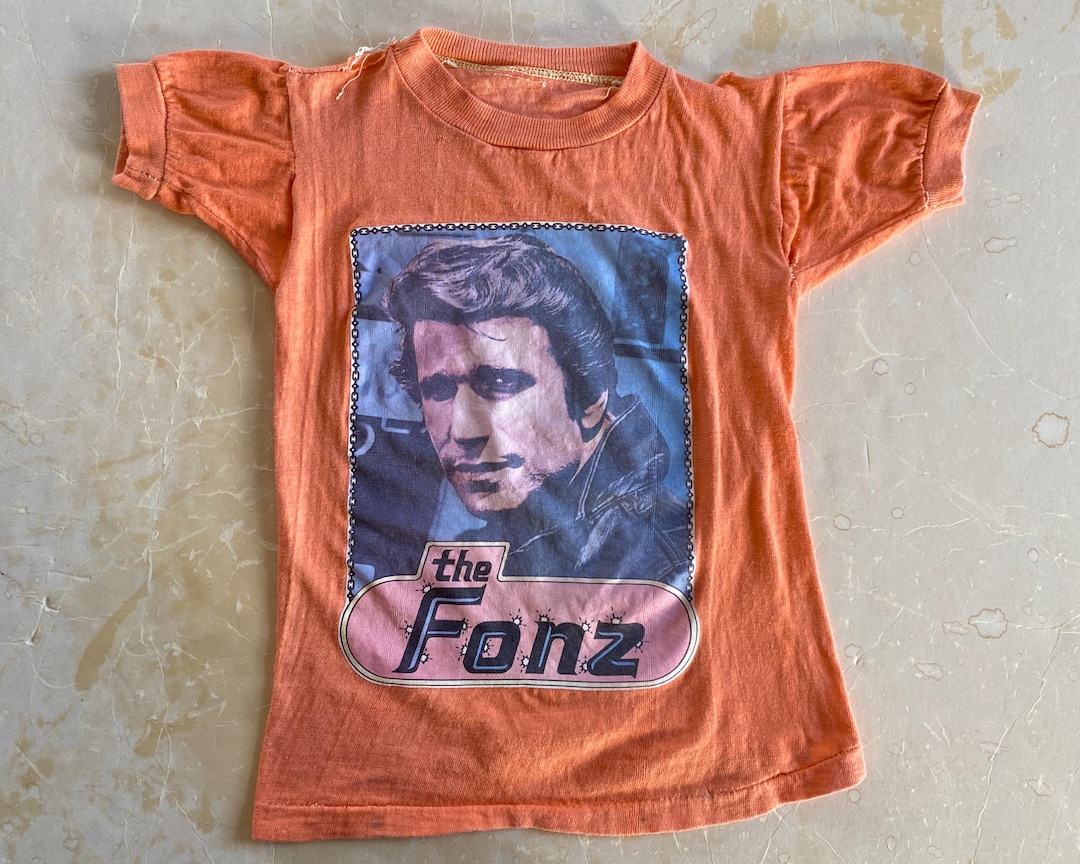 Vintage 70s Happy Days Fonzie the Fonz T-shirt - YOUTH 3T - Etsy