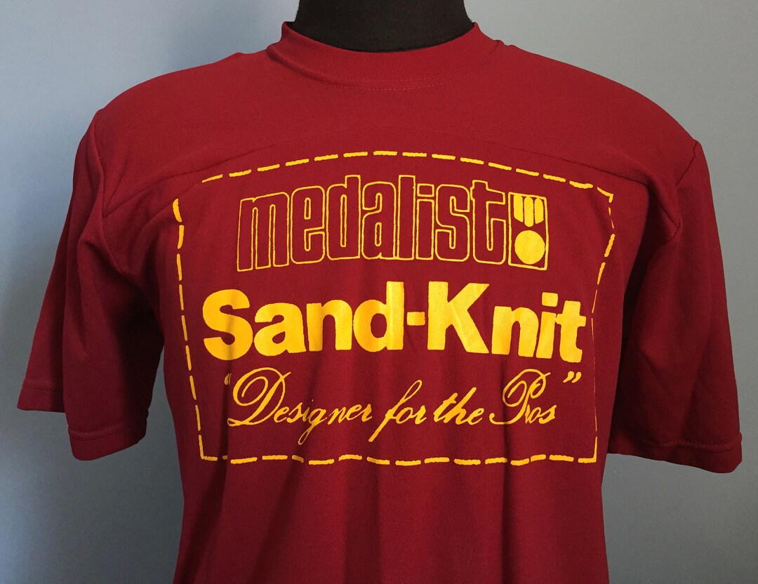 70s 80s Vintage Medalist Sand-knit Designer for the Pros Deadstock Dead Stock Brand Clothes ...