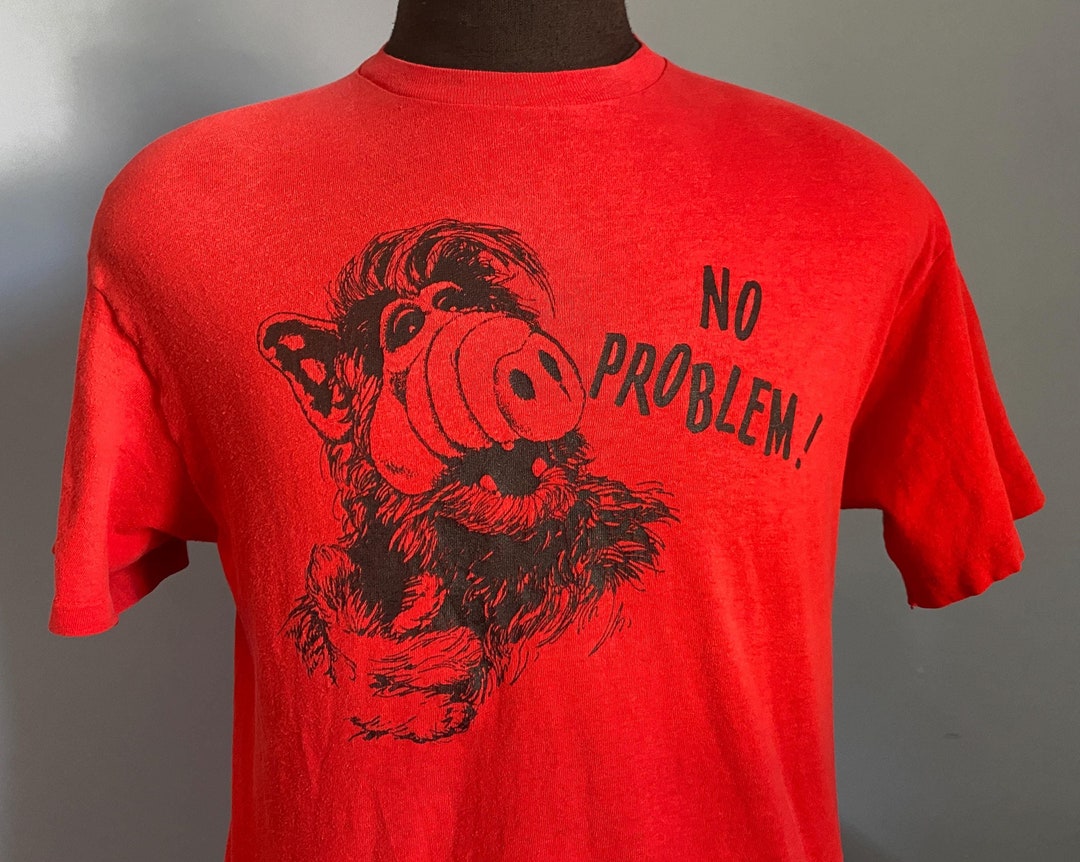 80s Vintage ALF No Problem! Tv Television Cartoon Promo T-shirt - LARGE ...