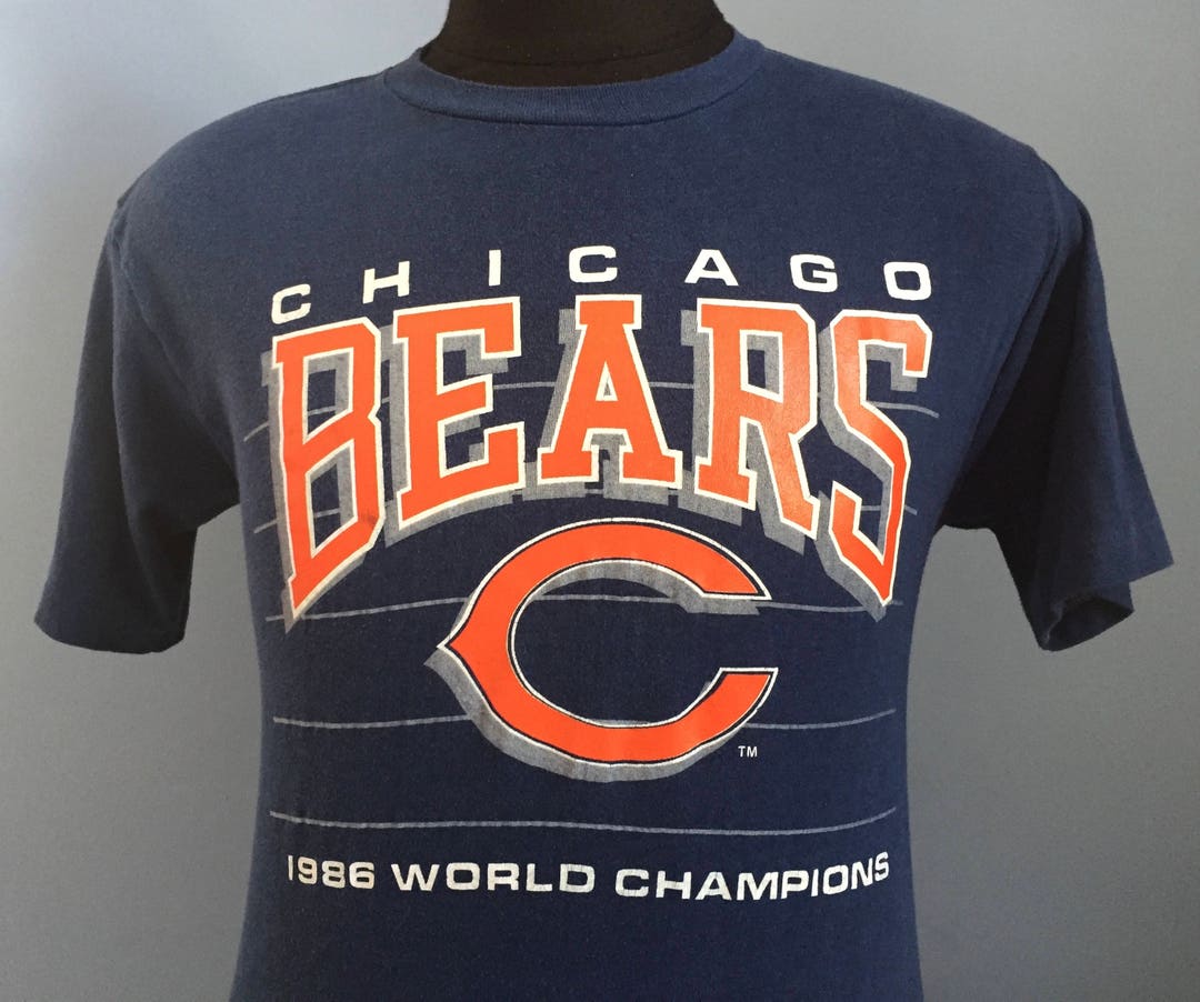 80s Vintage Chicago Bears 1986 World Champs Super Bowl XX 1985 Nfl ...