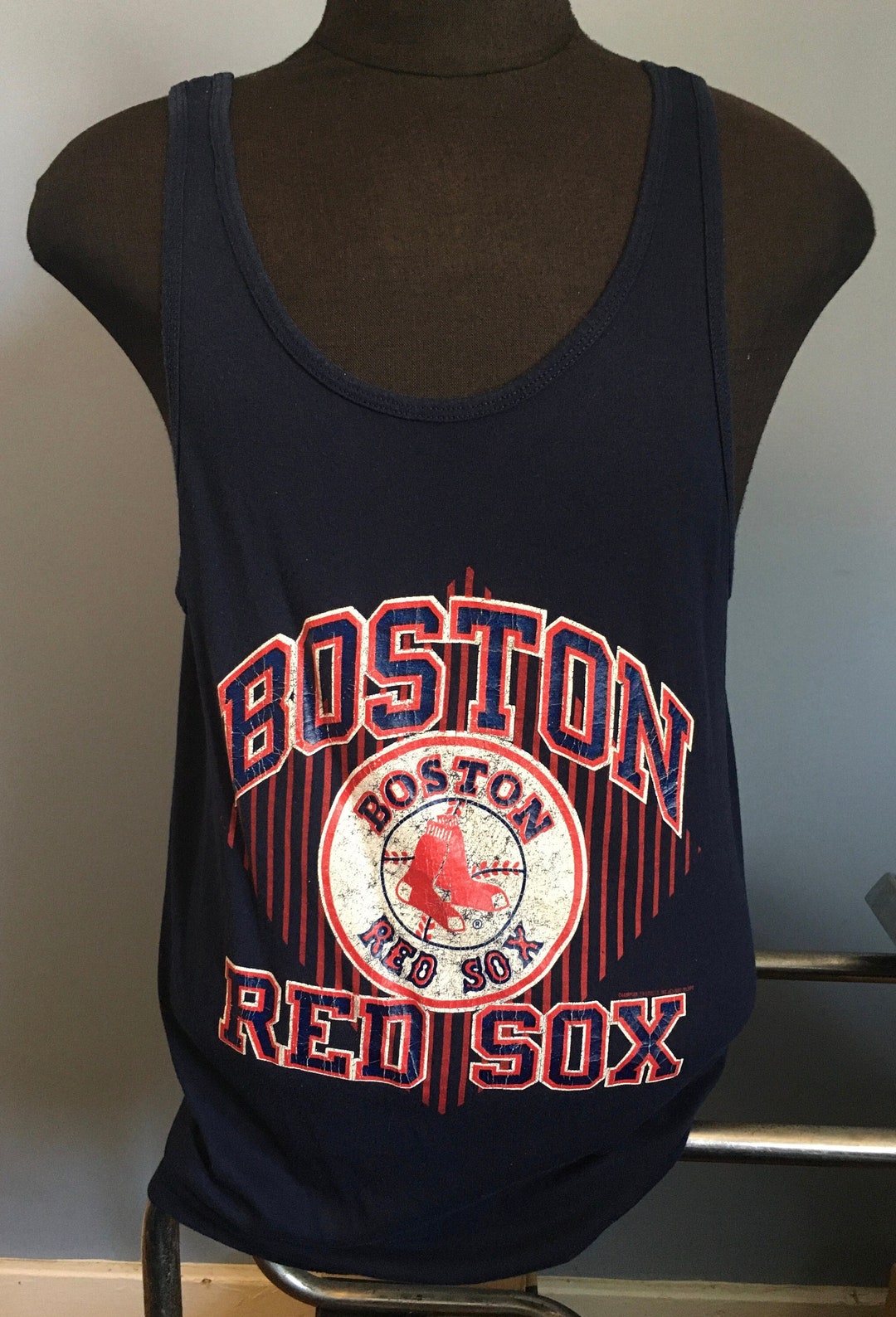 80s Vintage Boston Red Sox 1989 Mlb Baseball Tank Top T-shirt - MEDIUM ...