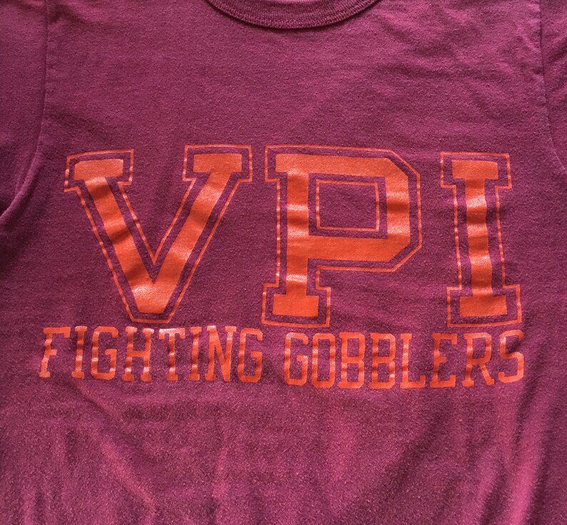 70s 80s Vintage VPI Fighting Gobblers Virginia Tech Hokies - Etsy