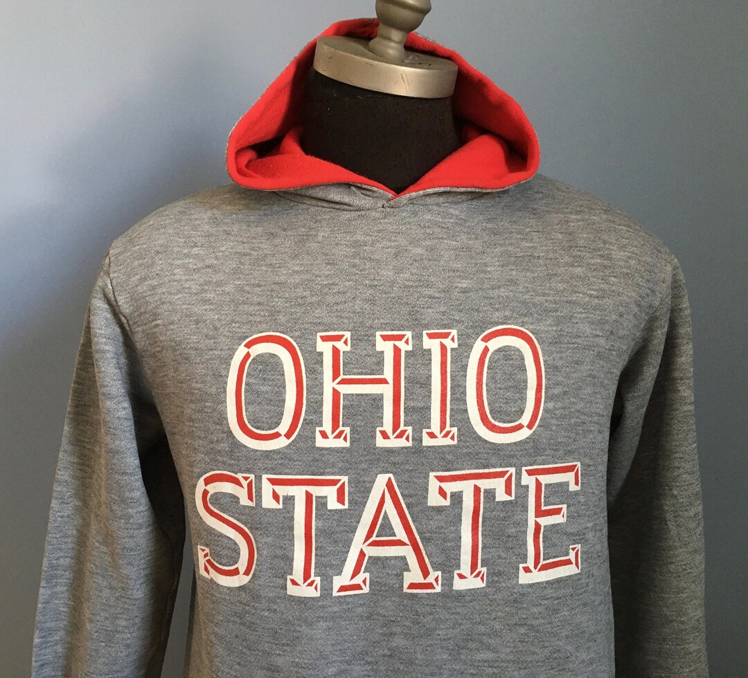 80s Vintage Ohio State University Buckeyes Osu College Ncaa Hoodie ...