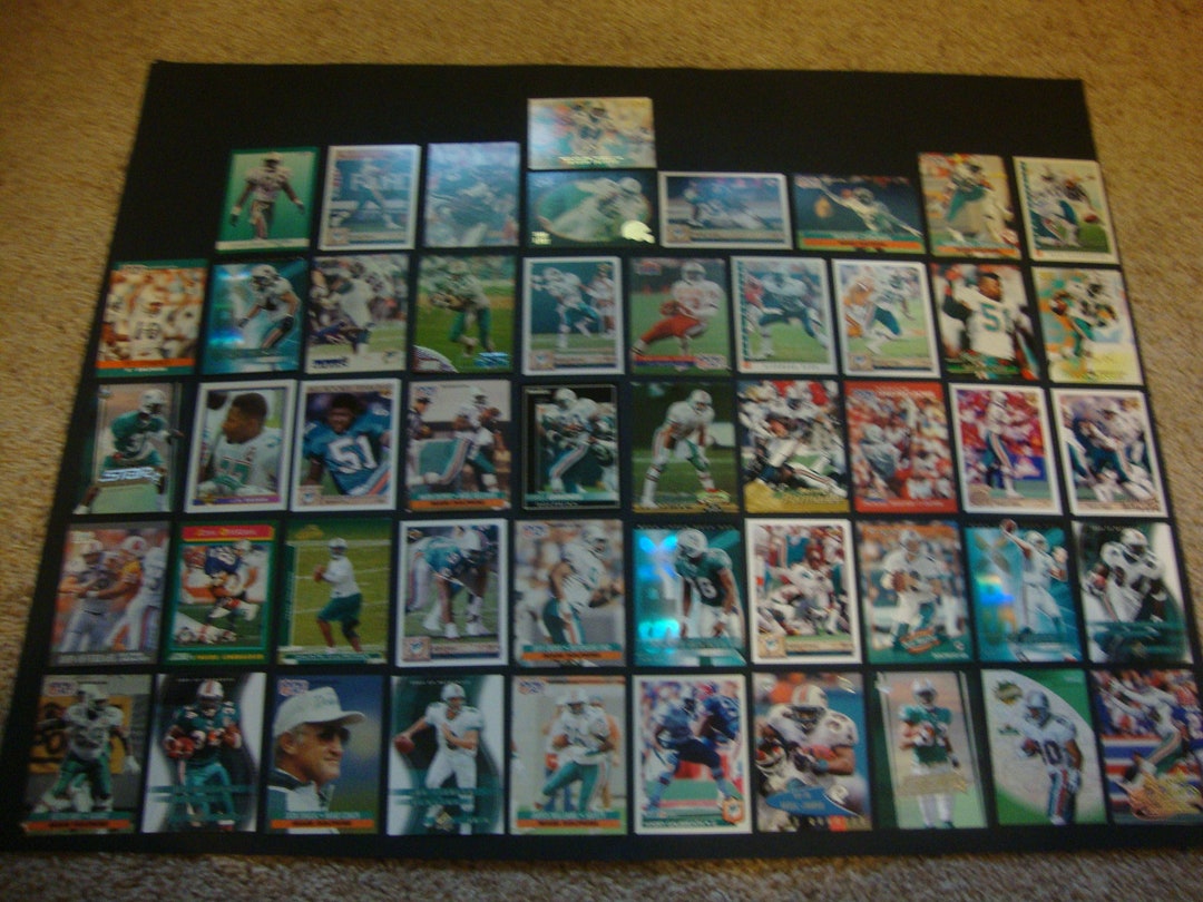 Vintage Team Lot of Miami Dolphins Greats Football Cards hall - Etsy